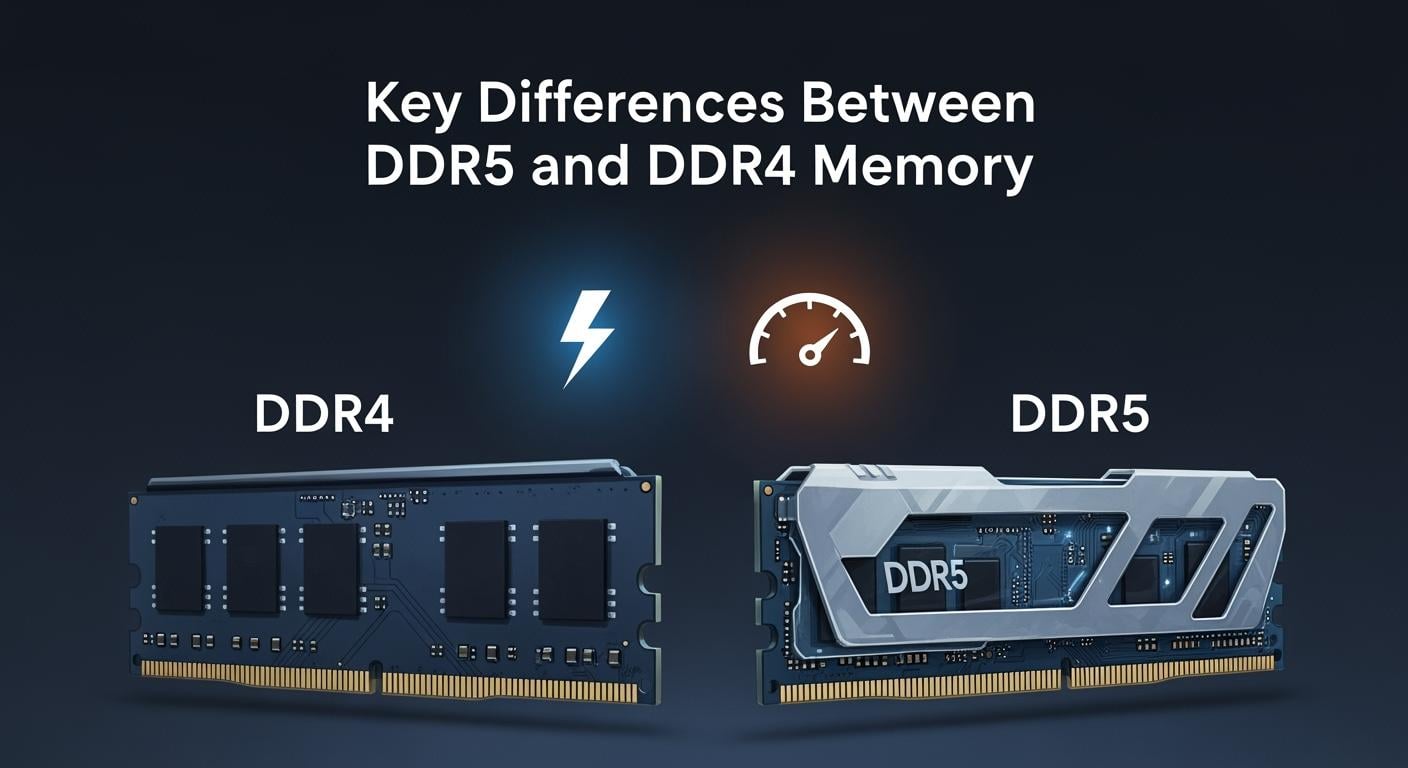 DDR5 和 DDR4 記憶體之間的主要區別