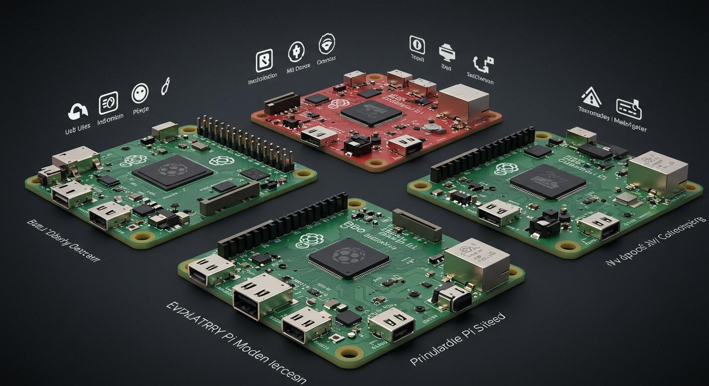 Comparing Raspberry Pi models and their features