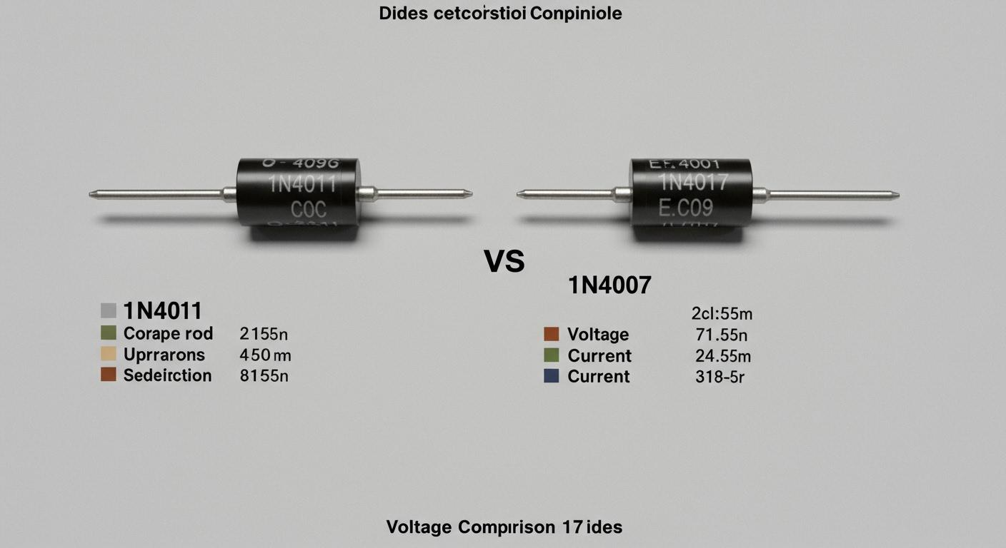 1N4001 frente a 1N4007
