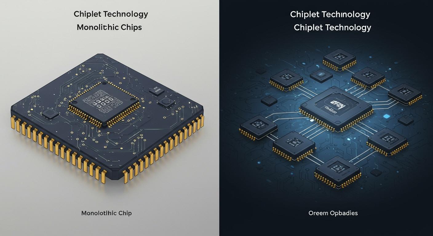 Chiplet technology vs monolithic chips